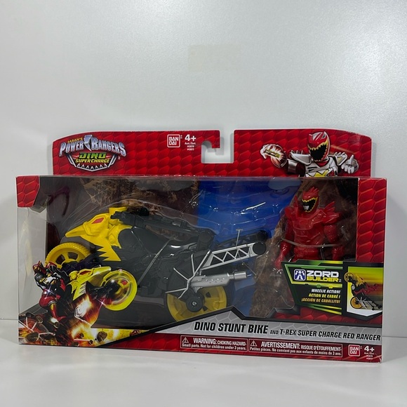 Power Ranger | Toys | Power Rangers Dino Stunt Bike Trex Super Charge ...